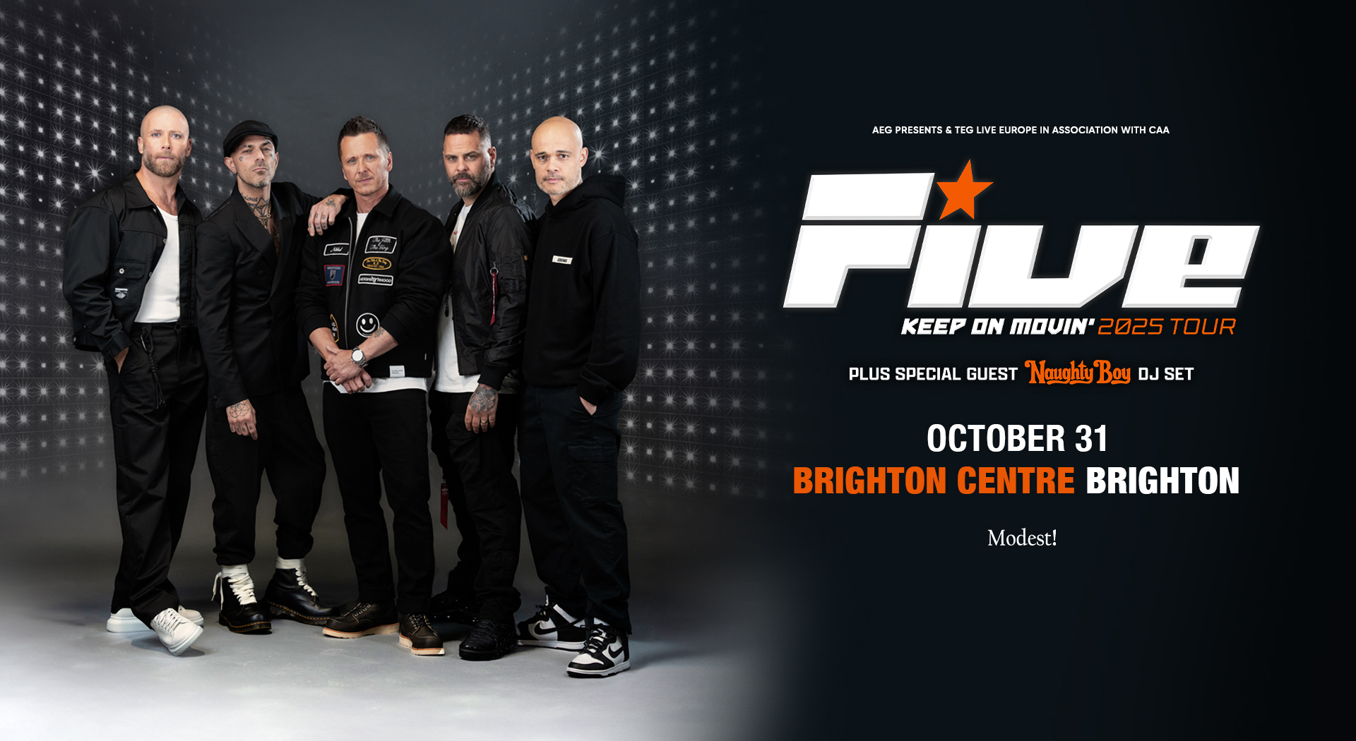Five at the Brighton Centre
